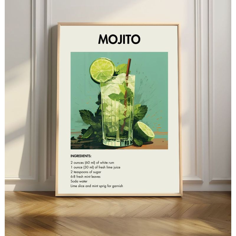 Mojito Recept Poster